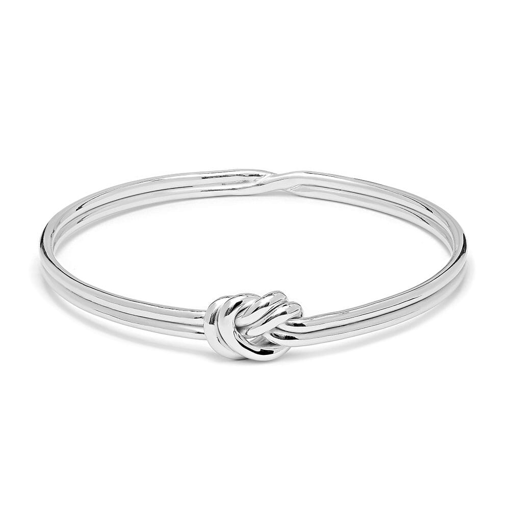 Lover’s Knot Sterling Silver Bangle