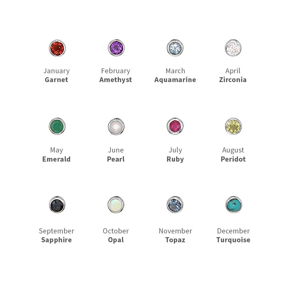 Personalised Zodiac Tag and Birthstone Bracelet