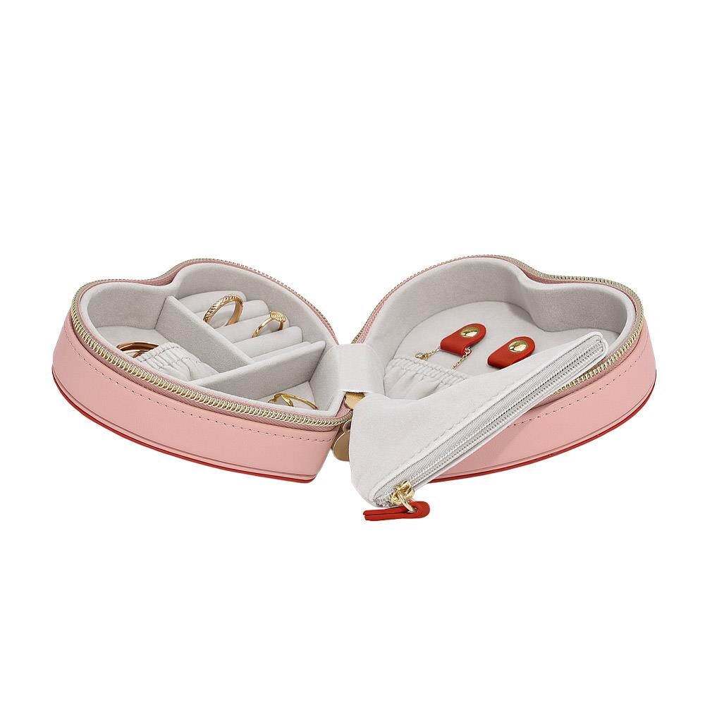 Stackers Pink Heart Travel Jewellery Box