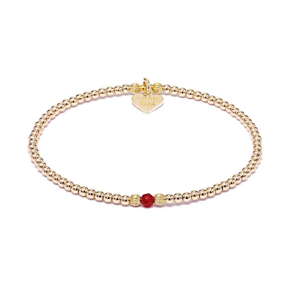 Aster Bracelet with Ruby Red Agate – Annie Haak