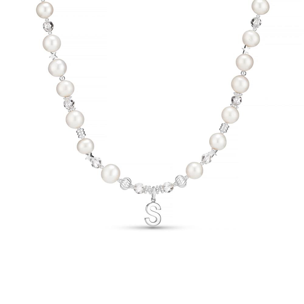 Alice Silver Necklace with Initial Annie Haak