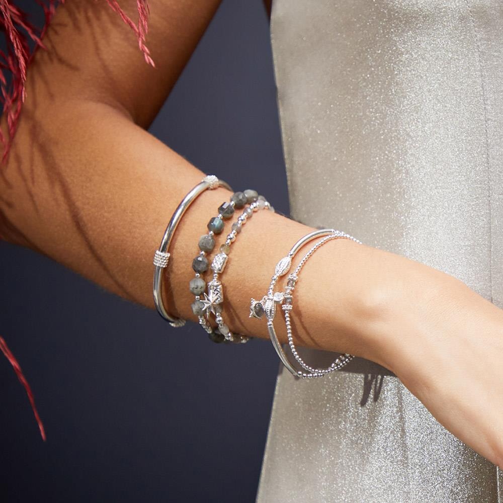 Labradorite Tube Silver Charm Bracelet – Annie Haak