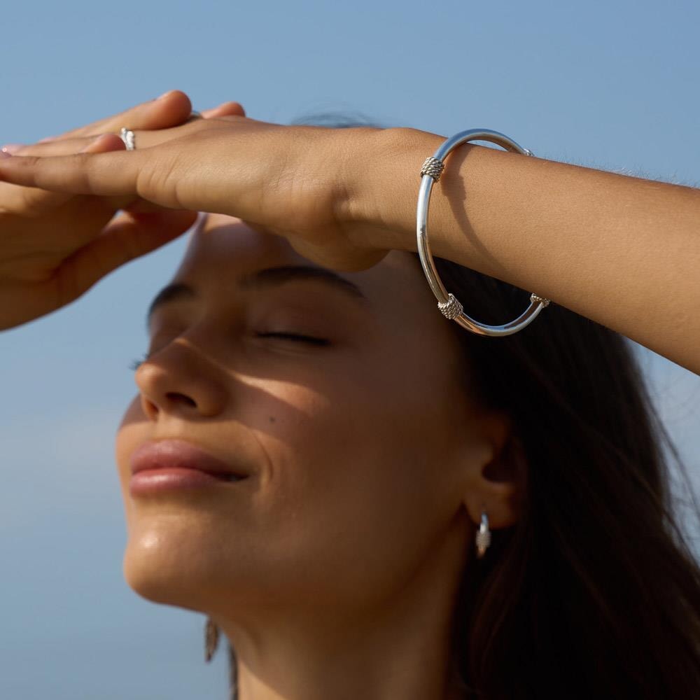 925 Sterling Silver Bahari Rope Bangle – Annie Haak