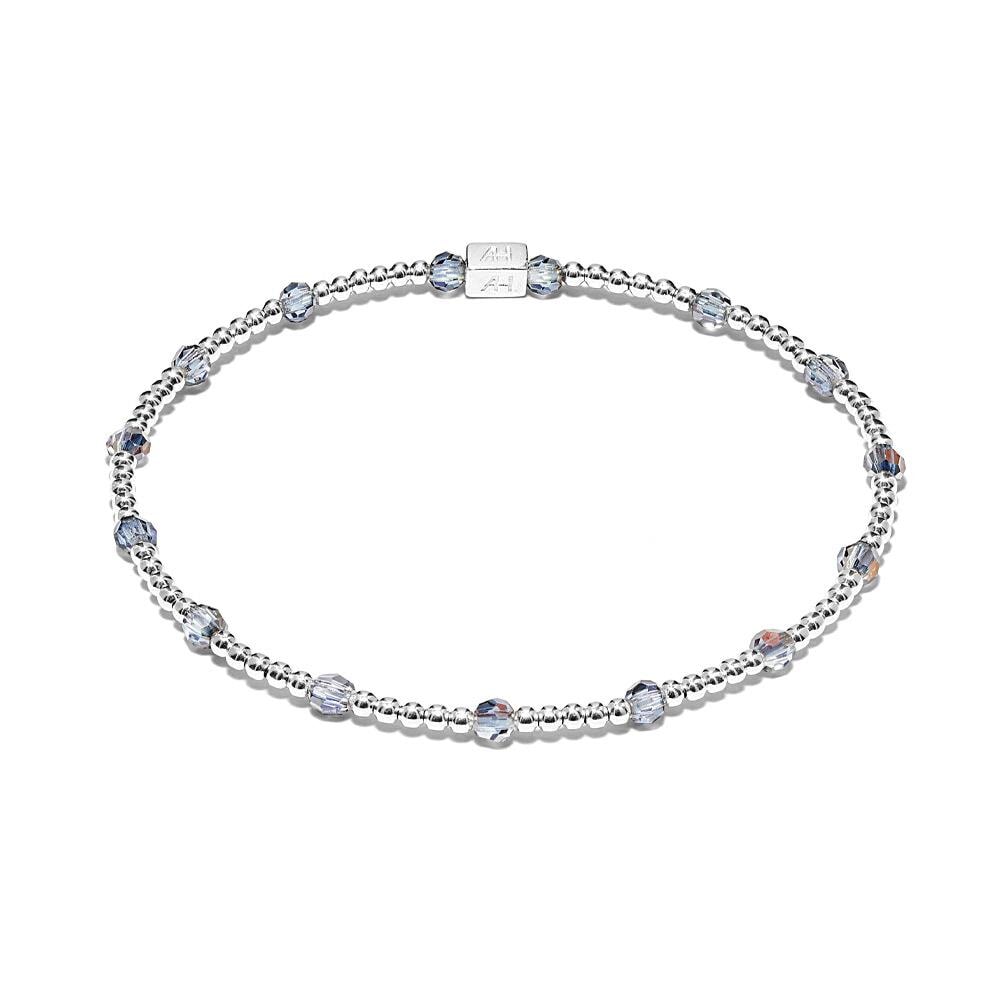 Mirage Storm Crystal Silver Bracelet