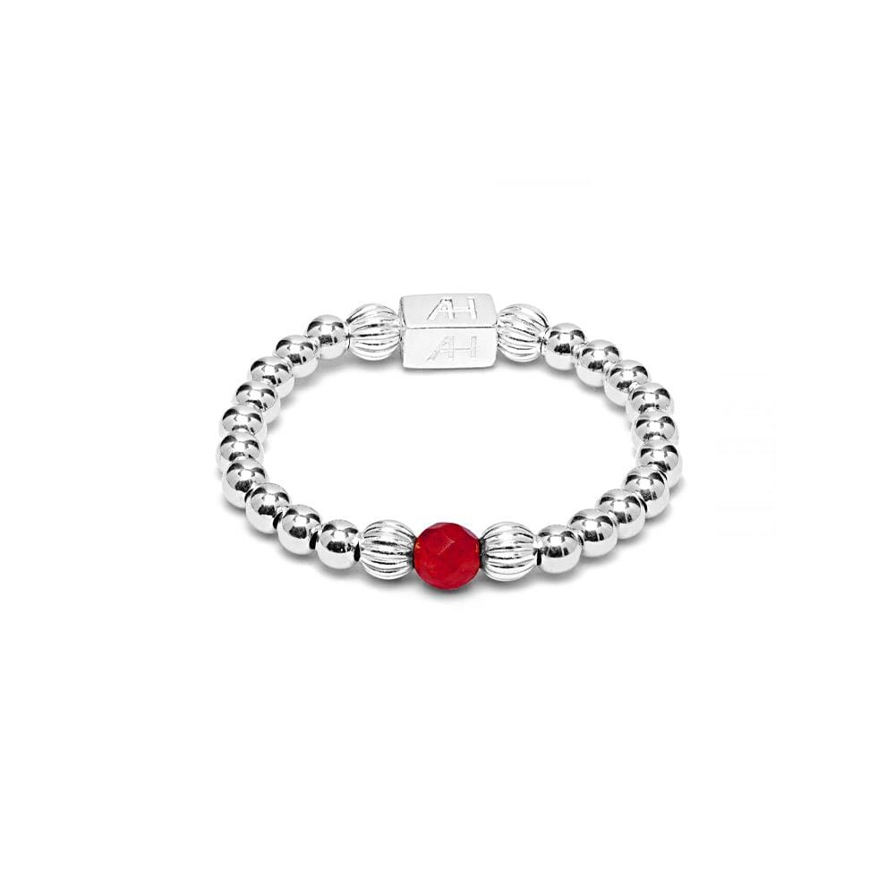 Aster Silver Ring – Ruby Red – Annie Haak