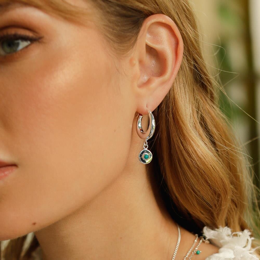 Silver Turquoise Spirit Earrings - Annie Haak