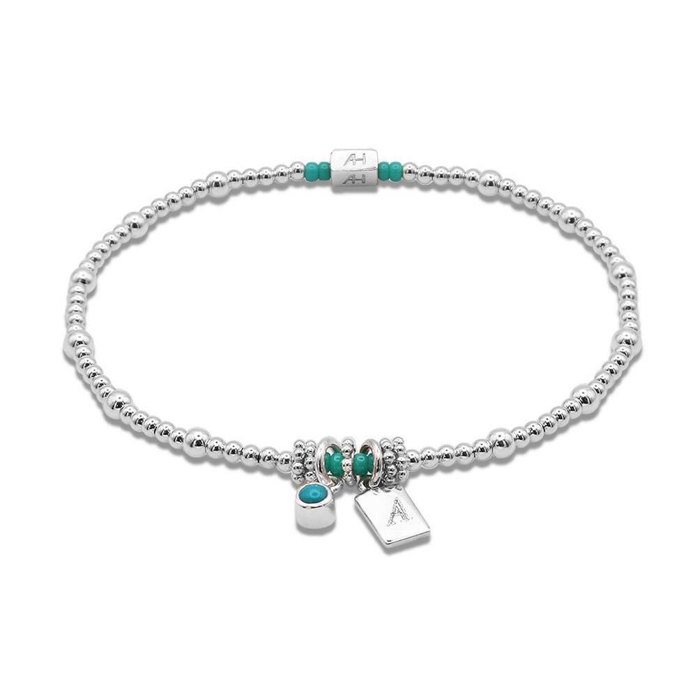 Personalised Zodiac Tag and Birthstone Bracelet