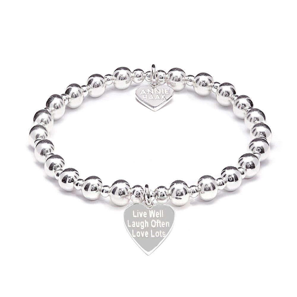 Sterling Silver Motto Charm Bracelets