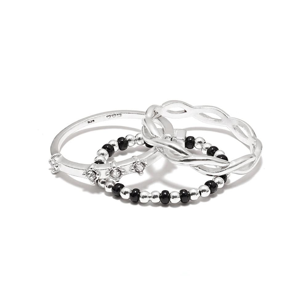 Silver Apollo Trio Ring Stack - Annie Haak