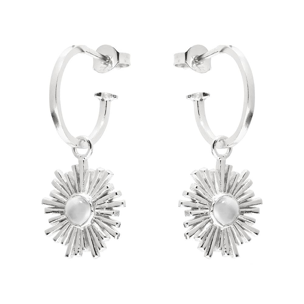 Silver Orbit Hoop Earrings - Annie Haak