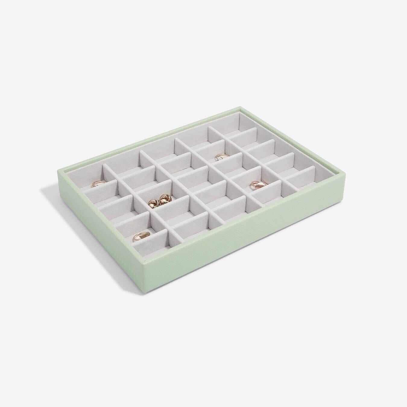 Stackers Sage Green Classic Set of 3 Jewellery Box