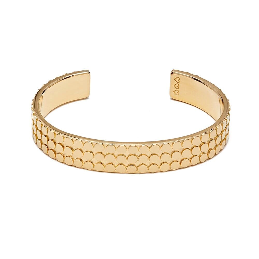 Gold Circulo Open Cuff Bangle