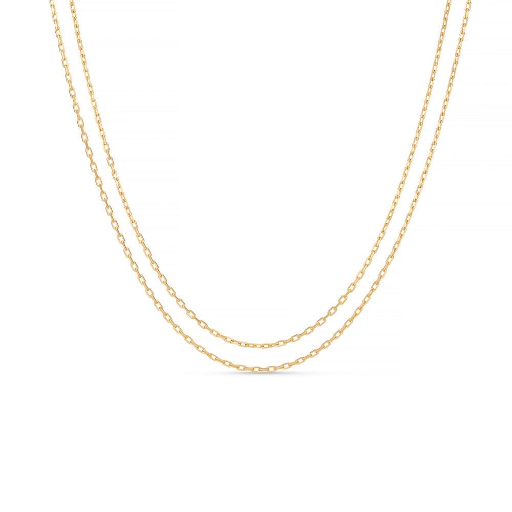 Sicily Double Chain Gold Plated Necklace - NU & MII