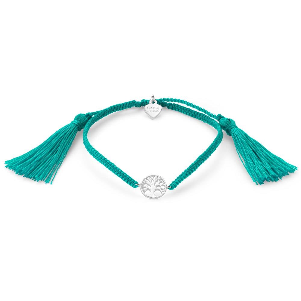 Tree of Life Silver Friendship Bracelet – Turquoise – Annie Haak
