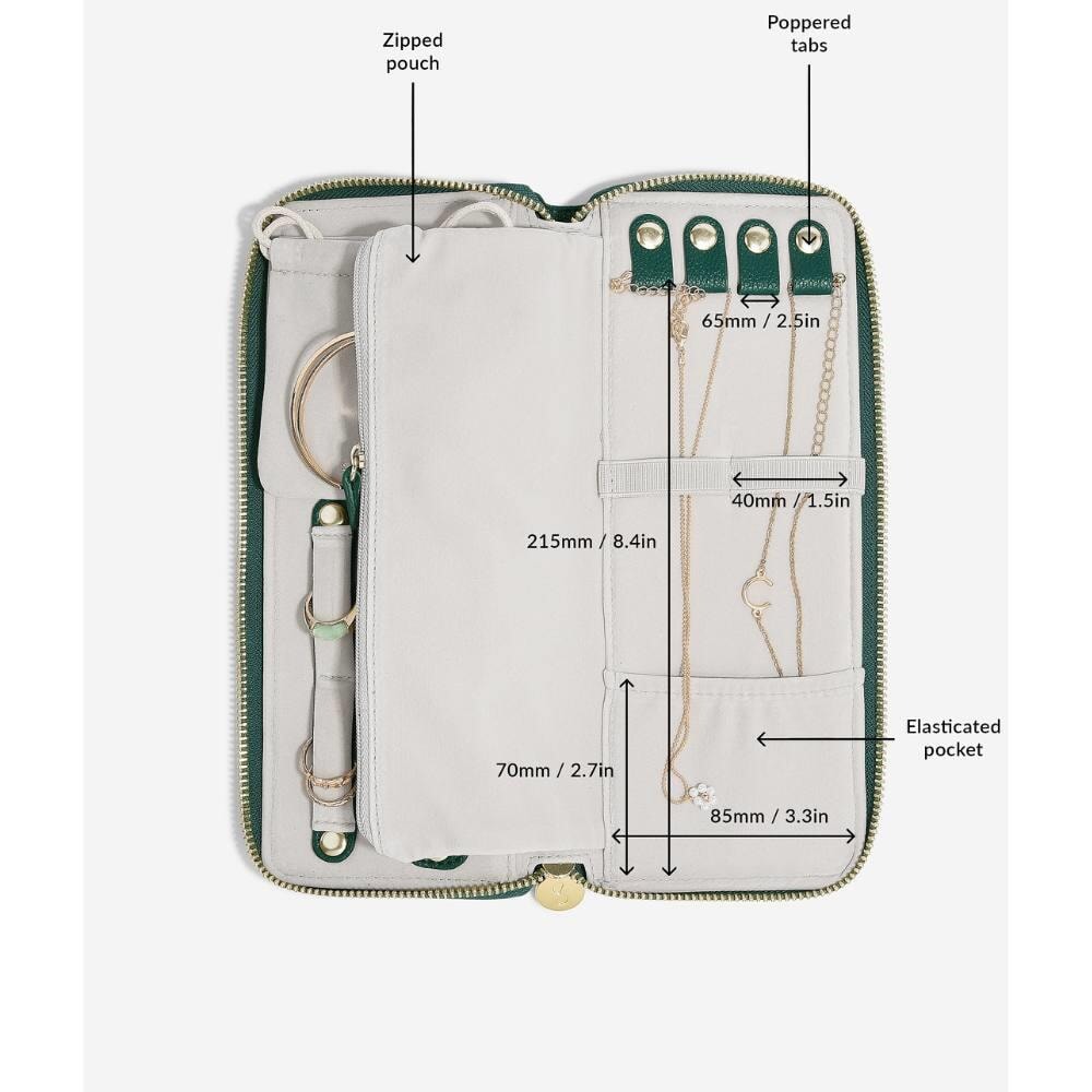 Stackers Jewellery Roll – Forest Green