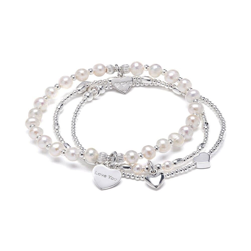 Sterling Silver Tiara Trio Bracelet Stack