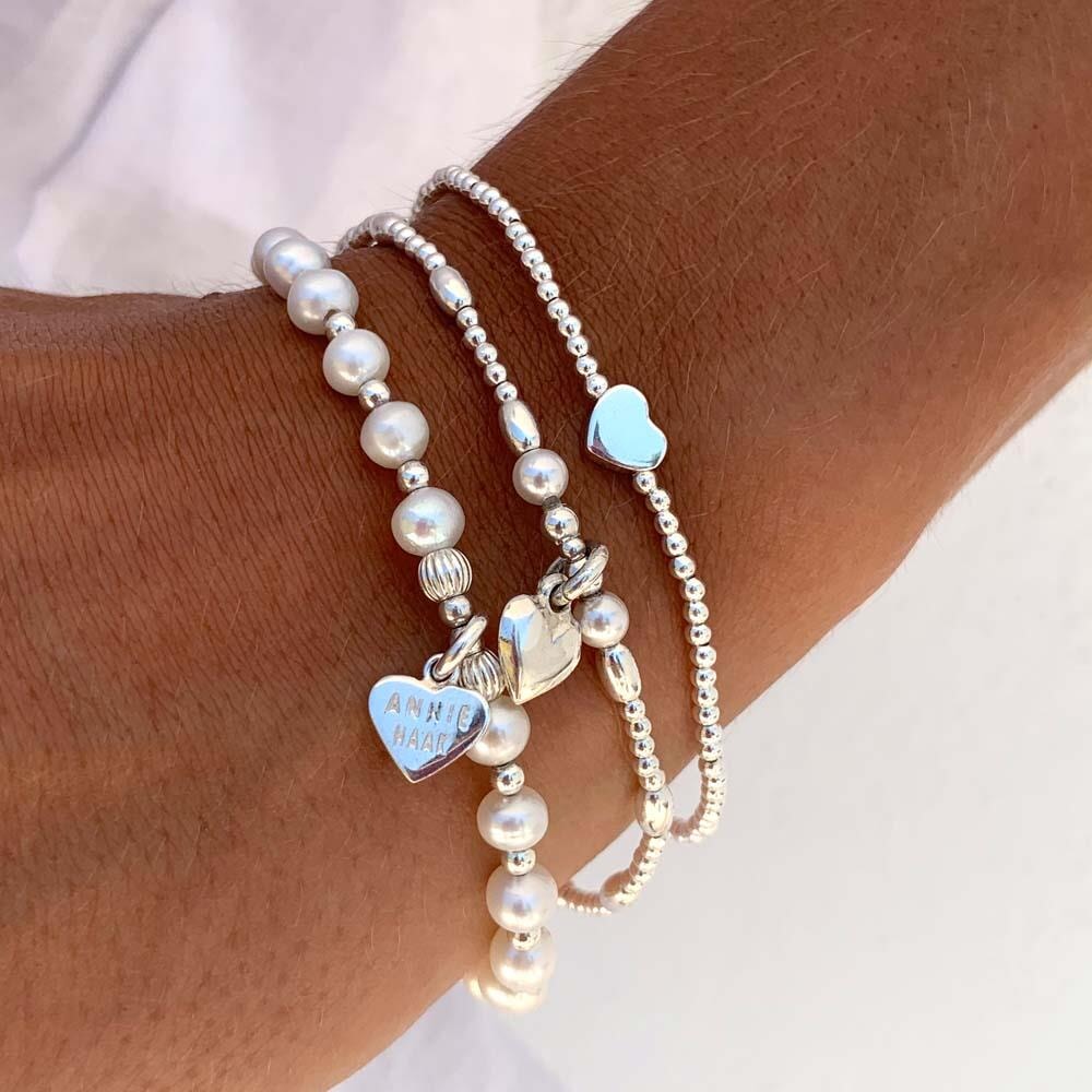 Sterling Silver Tiara Trio Bracelet Stack