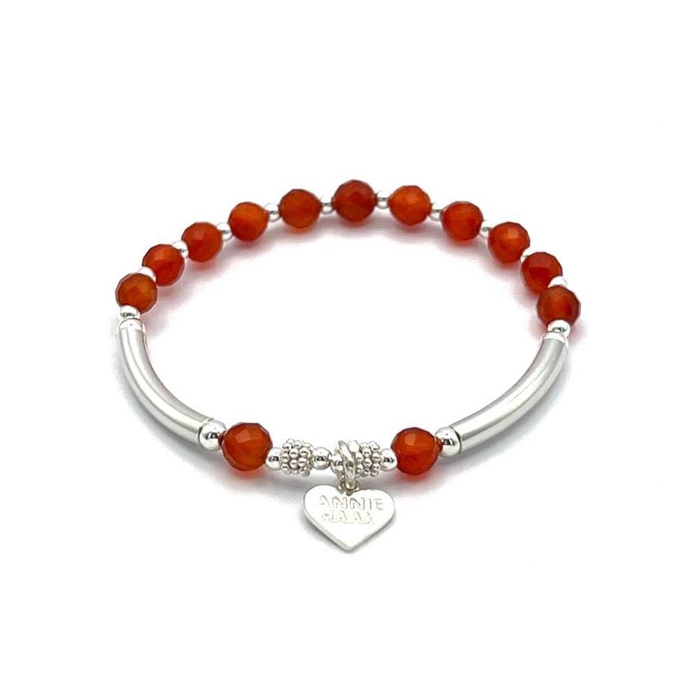 Faye Rouge Silver Bracelet
