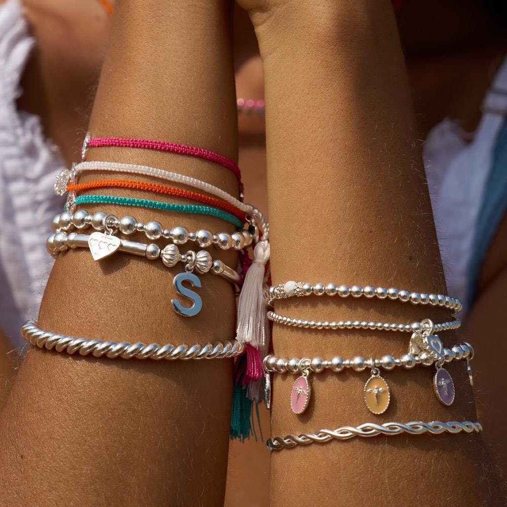 925 Sterling Silver Serenity Silver Bracelet Stack – Annie Haak