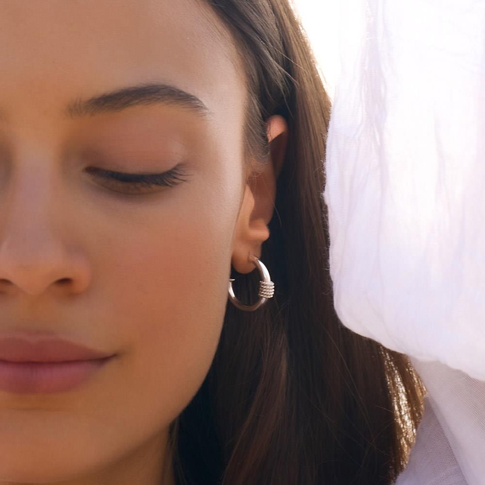 925 Sterling Silver Bahari Rope Earrings – Annie Haak