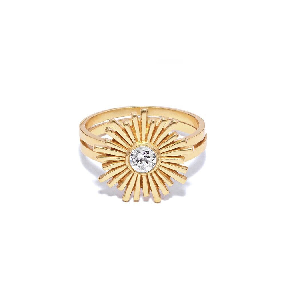 Orbit Gold Ring – Crystal – Annie Haak