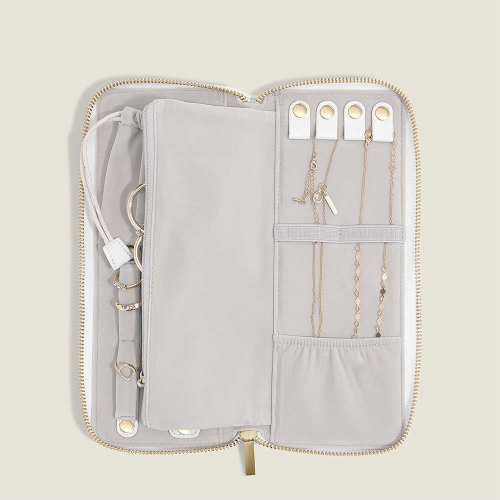 Stackers Sage White Jewellery Roll