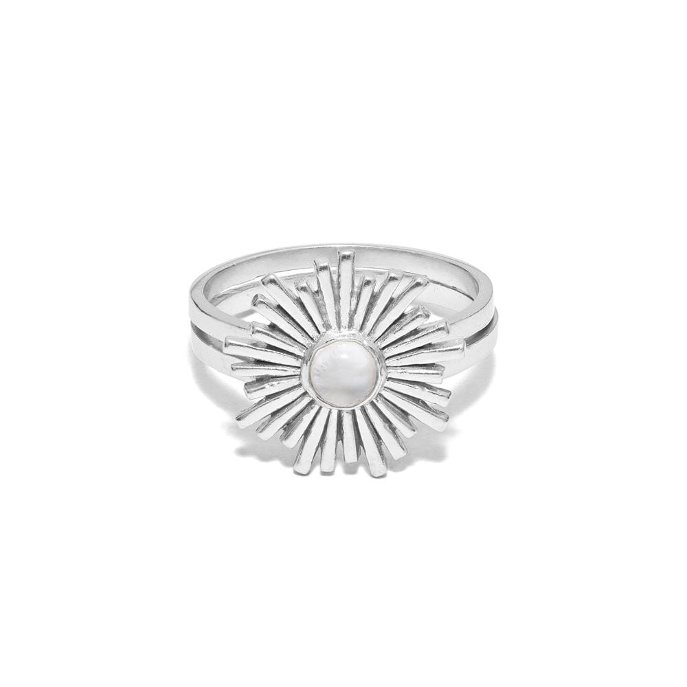 Silver Orbit Ring with Moonstone - Annie Haak
