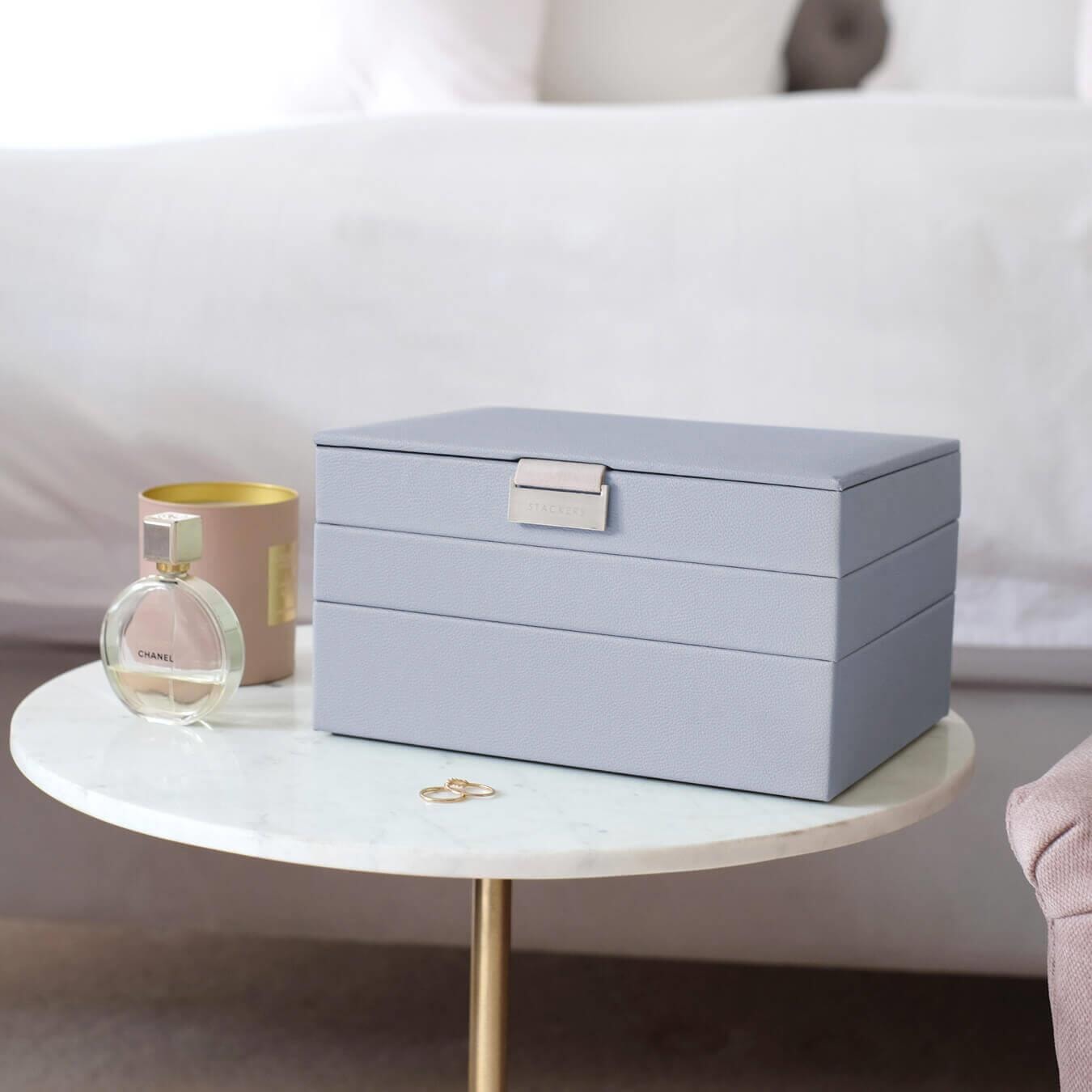 Stackers Lavender Classic Set of 3 Jewellery Box
