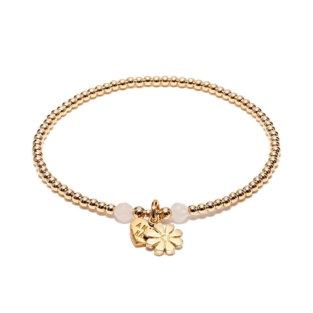 Fleur Gold Plated Silver Bracelet Stack – Annie Haak
