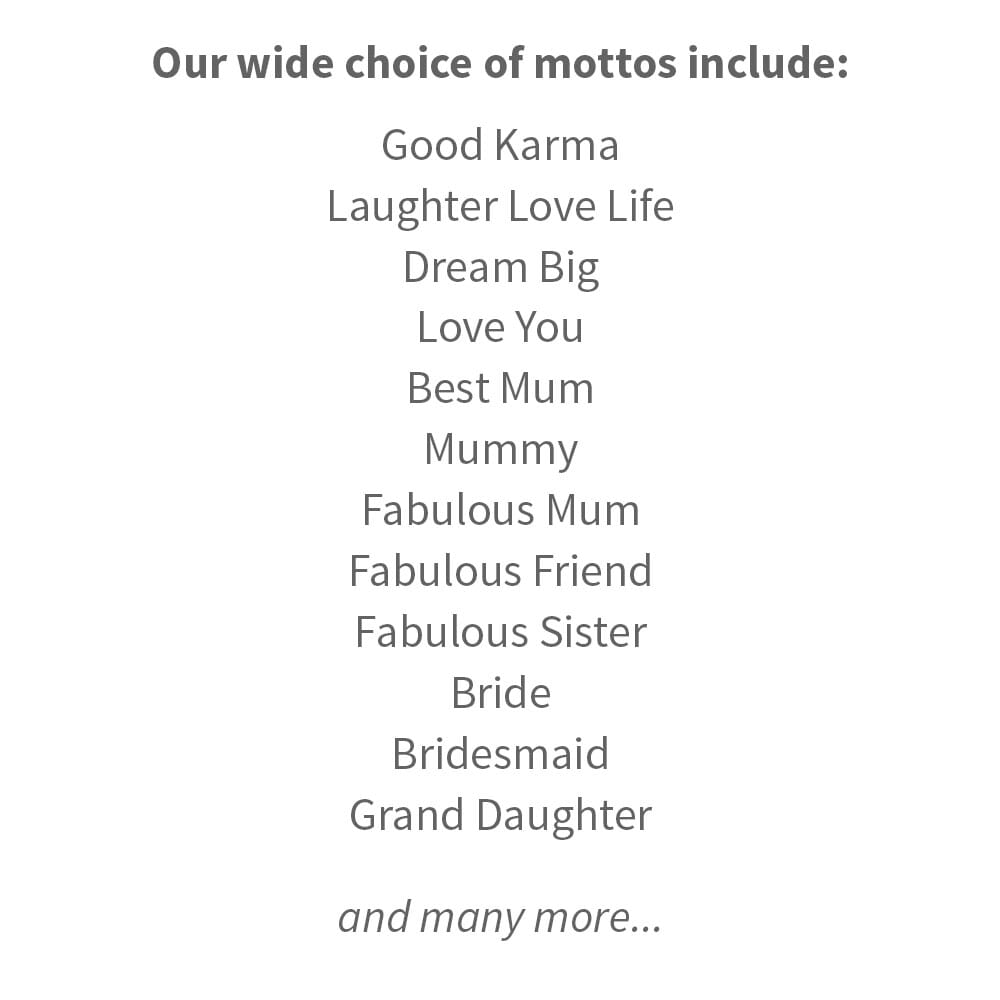 Motto Madness, Personalised Jewellery